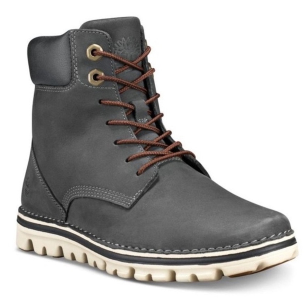 Timberland Gray Nubuck Leather Brookton Ankle Boots W… - Gem